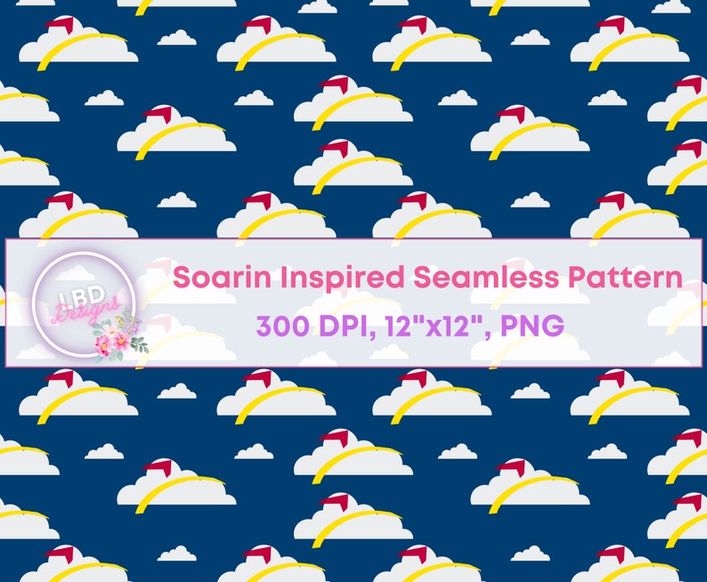 Papel digital inspirado en Soarin álbum de recortes de 12x12 - Etsy México