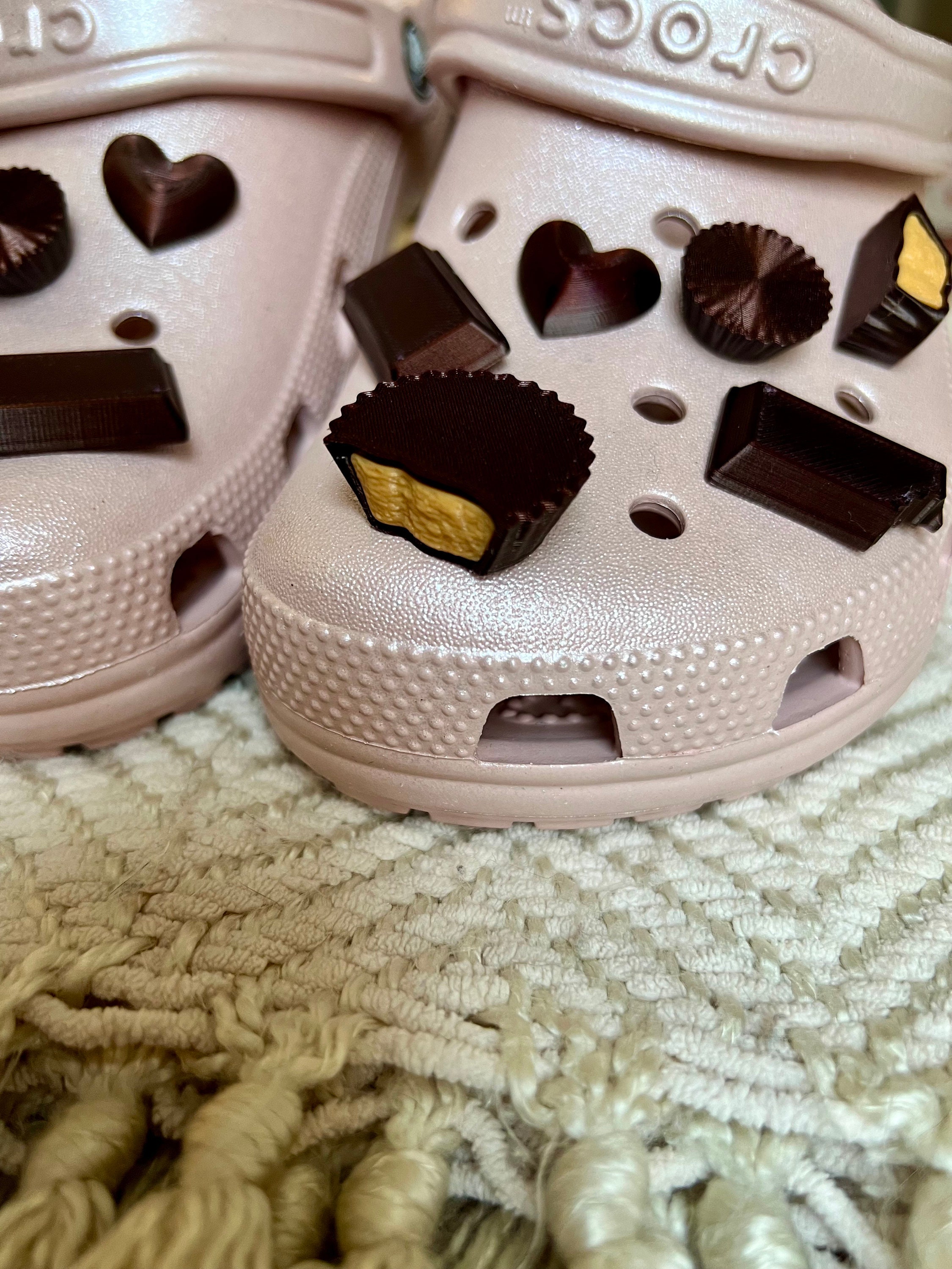 Chocolate Candy Lovers Dream Shoe Charms Pack of 12 Bedazzled Custom 3d ...