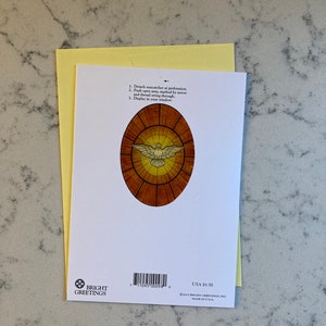 Confirmation Dove of the Holy Spirit Sun-catcher Greeting - Etsy