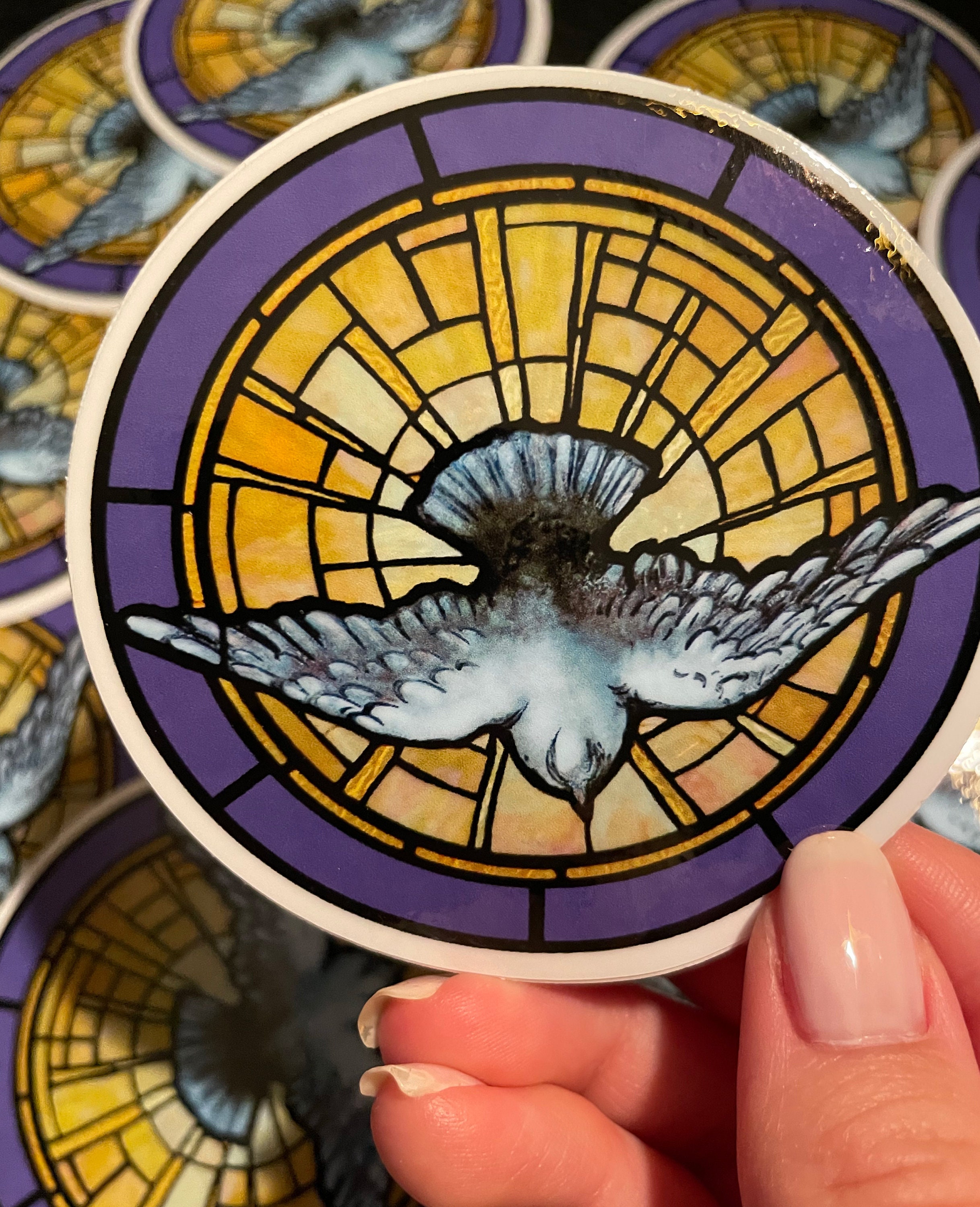 The Holy Spirit Vinyl 3"sticker | Tiffany | Religious - Etsy
