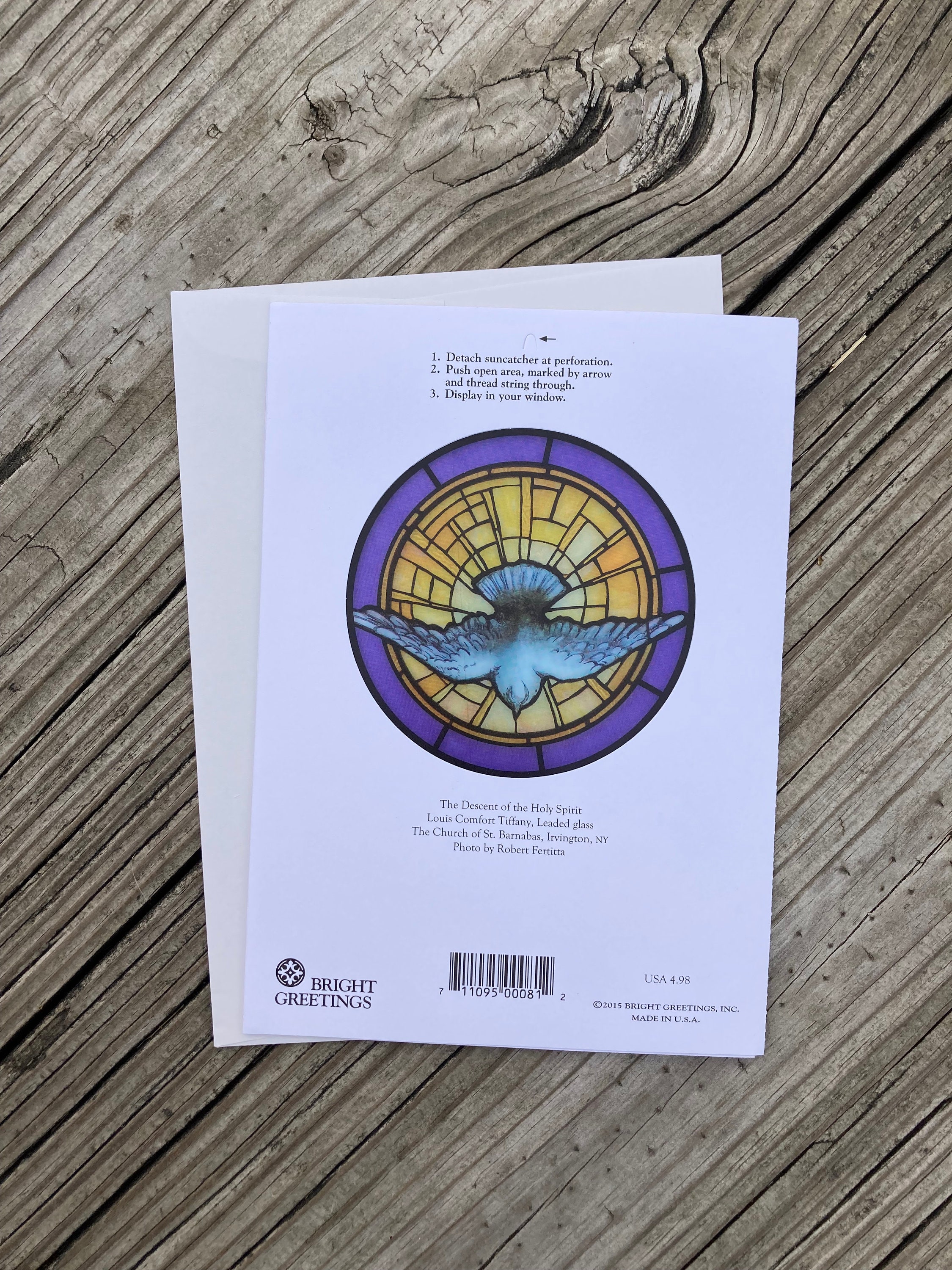 Sympathy Descent of the Holy Spirit Tiffany Stained Glass Sun-catcher ...