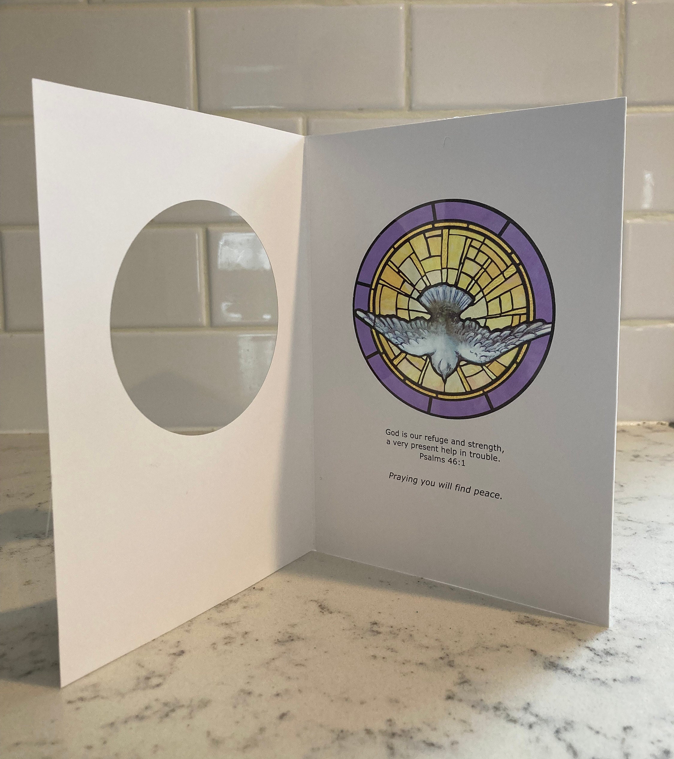 Sympathy Descent of the Holy Spirit Tiffany Stained Glass Sun-catcher ...