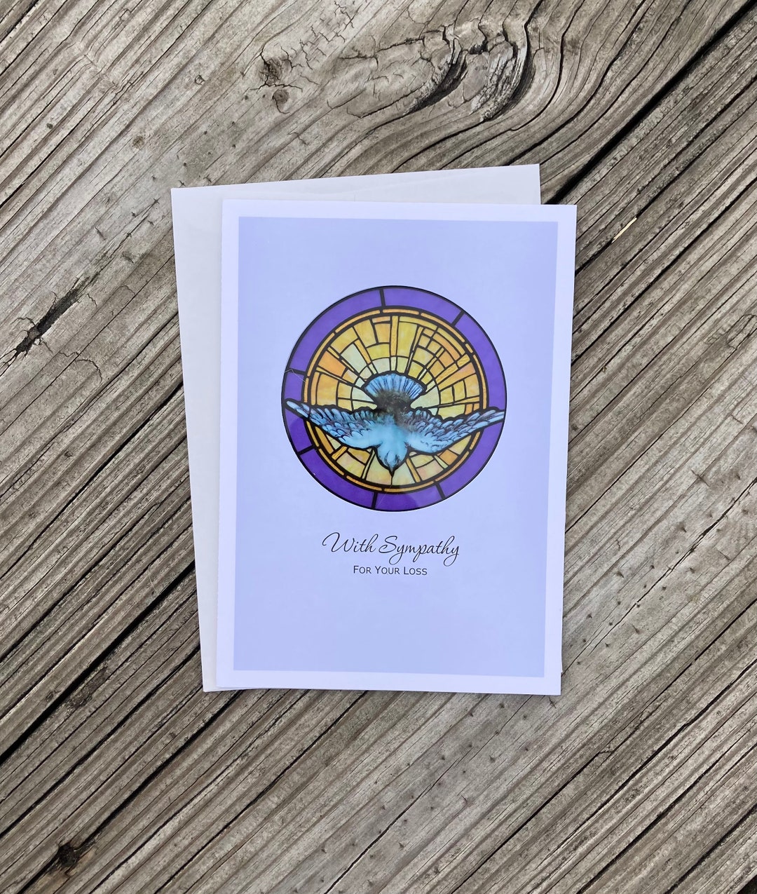 Sympathy Descent of the Holy Spirit Tiffany Stained Glass Sun-catcher ...