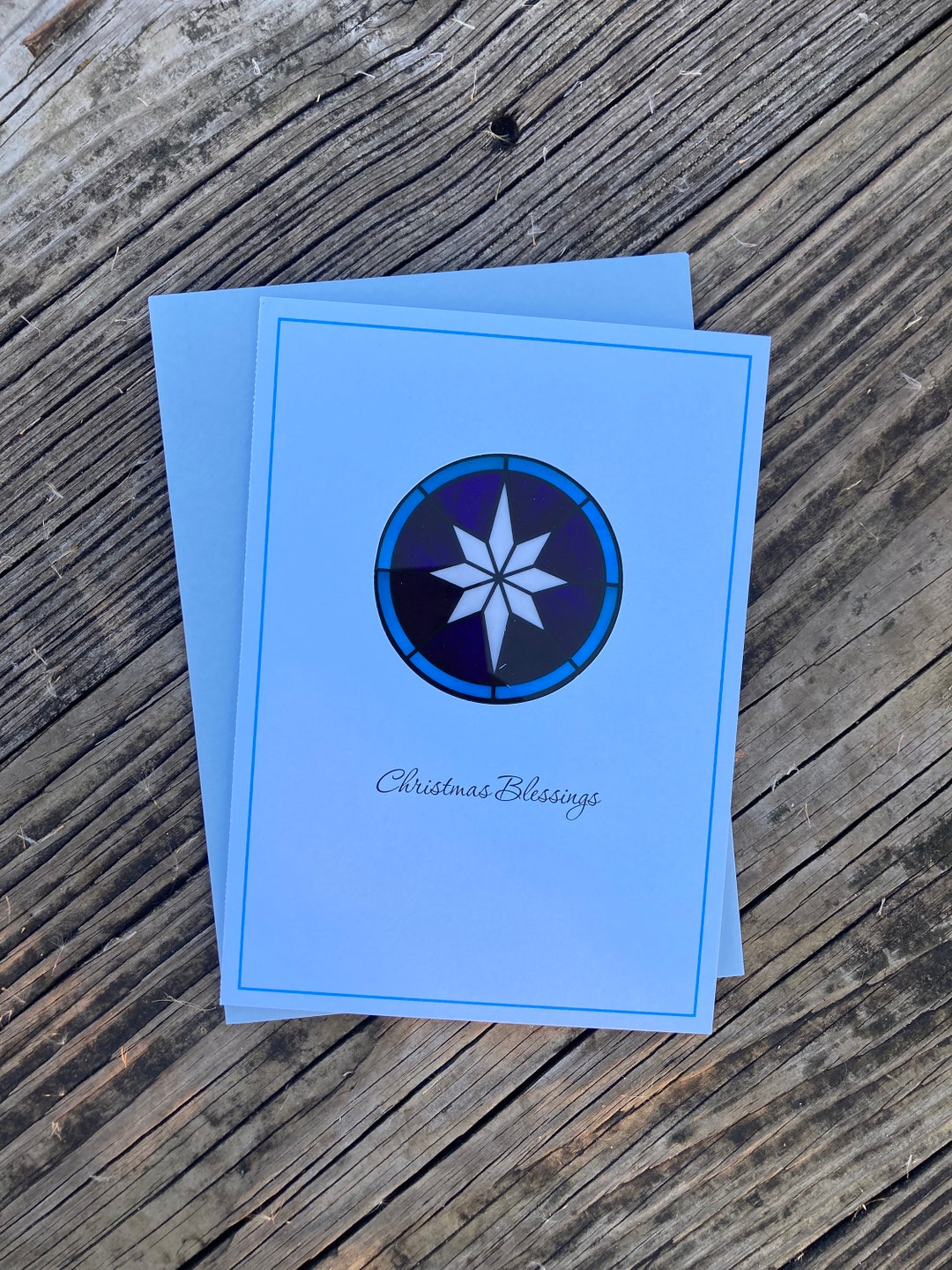 Bethlehem Star Suncatcher Greeting Card - Etsy