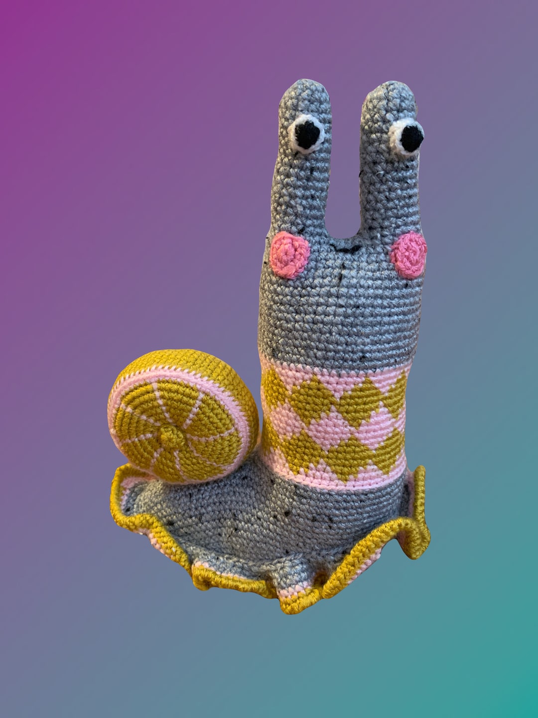 Sheila the Snail - Handmade Crochet Animal Rattle - Etsy