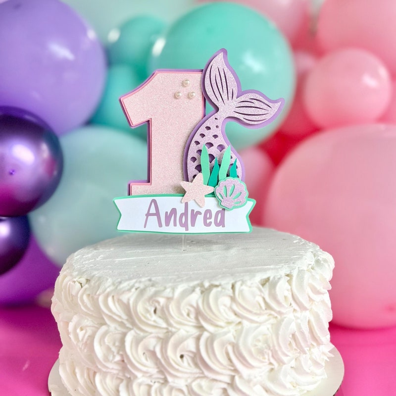 Mermaid Cake Topper - Etsy