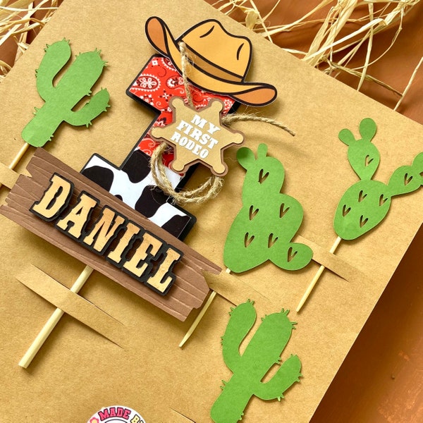 Western Cake Topper - Etsy
