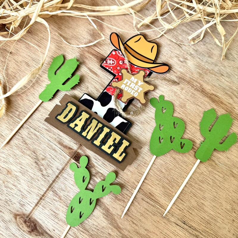 Western Cake Topper - Etsy