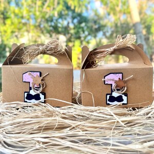 Personalized Cowgirl Birthday Favor Boxes: First Rodeo Party Supplies ...