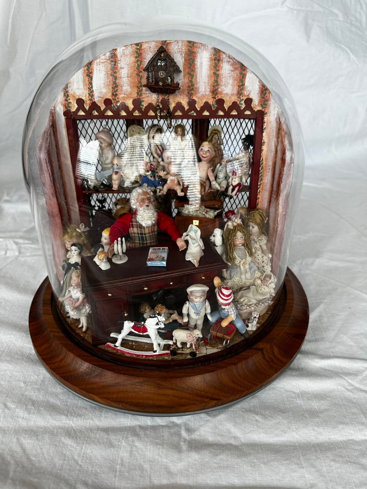 One of a Kind Santa's Workshop Porcelain Figures in - Etsy
