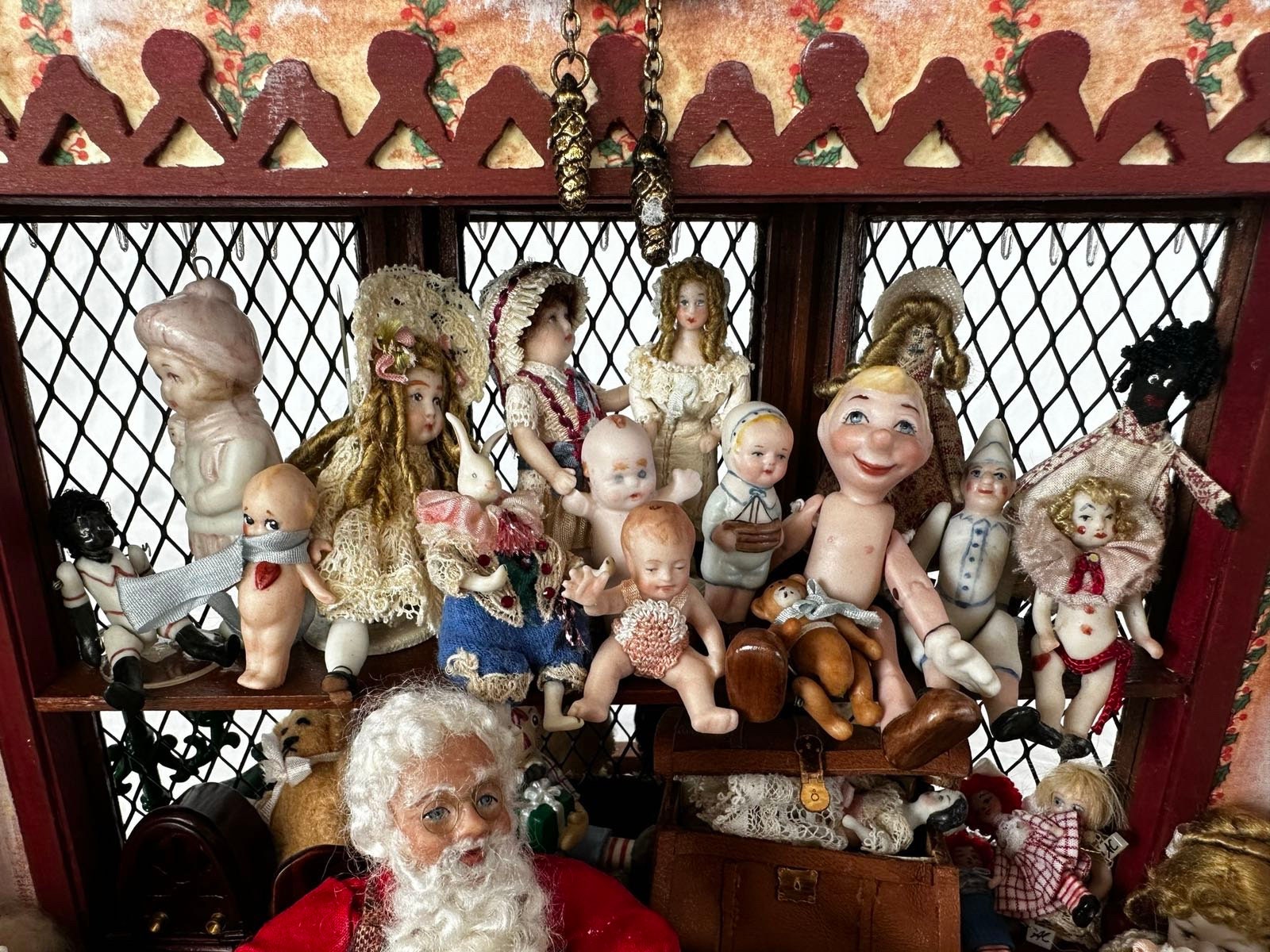 One of a Kind Santa's Workshop Porcelain Figures in - Etsy