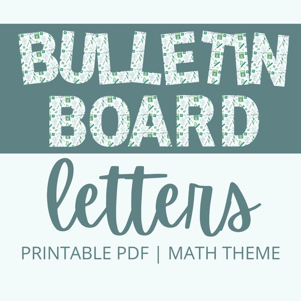 Bulletin Board Letters - Etsy