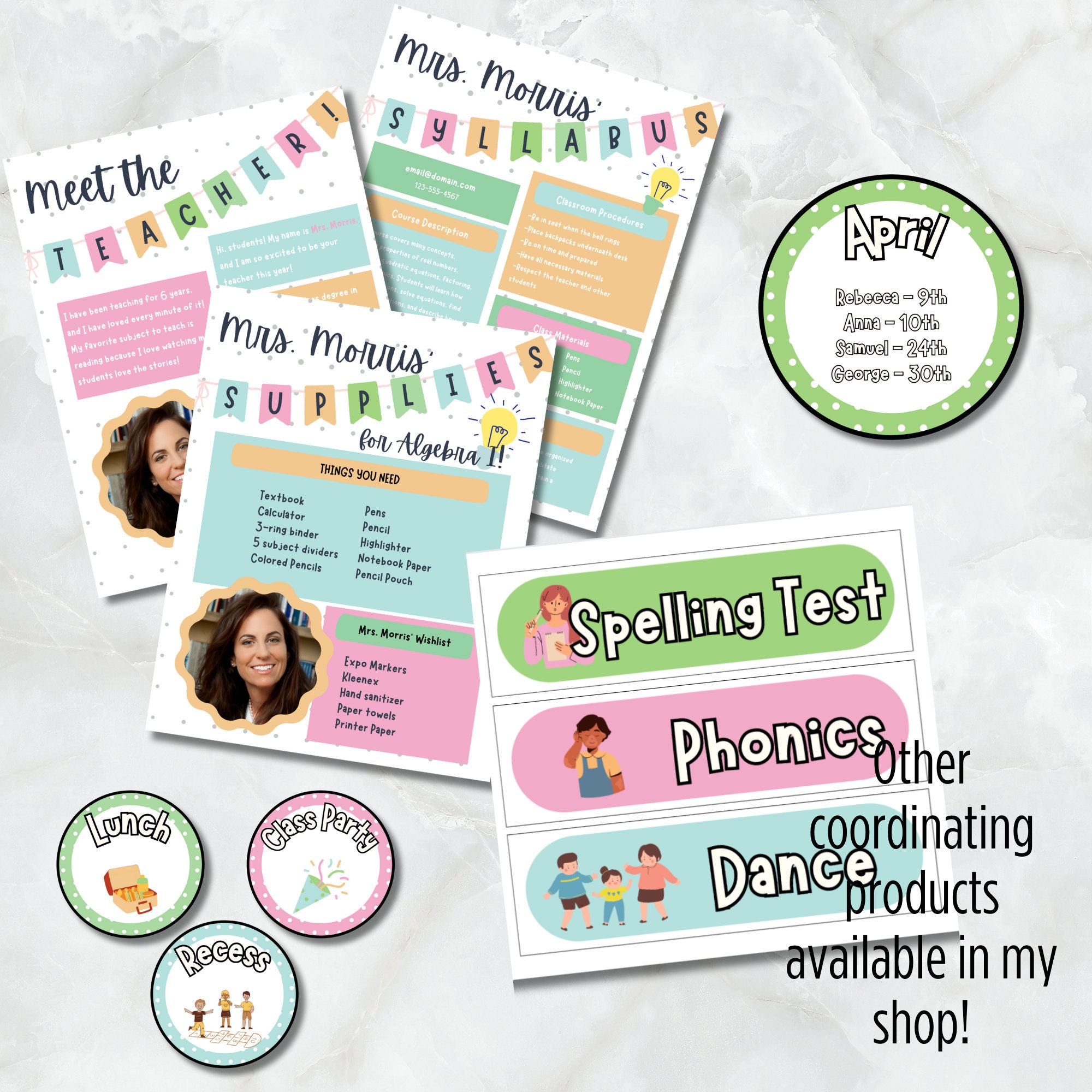 Classroom Color Posters | Classroom Printables | Instant Downloads - Etsy