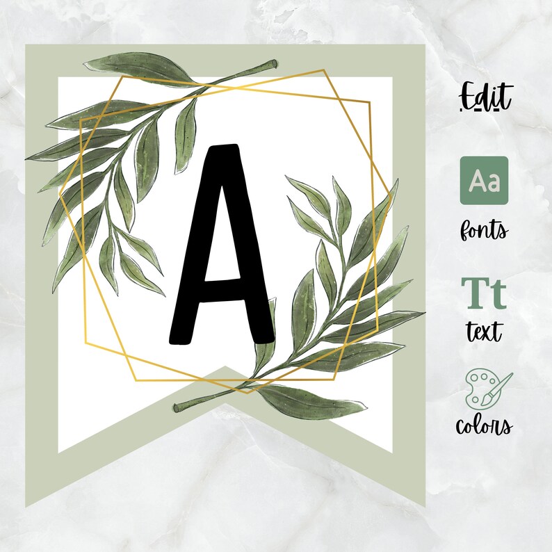 Eucalyptus Classroom Banner | Greenery Banner | Editable Banner ...