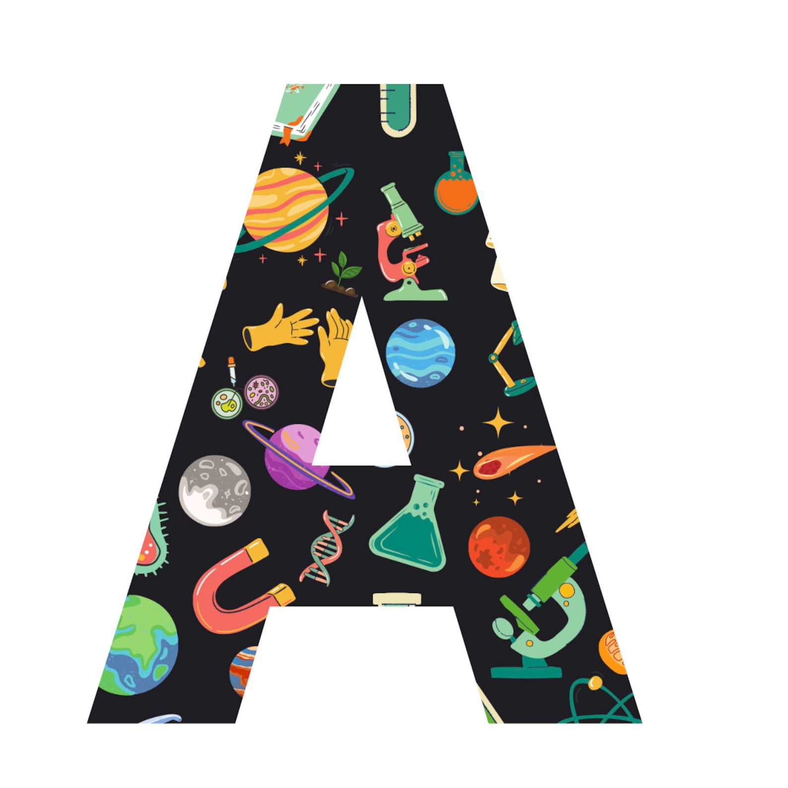 Science Themed Bulletin Board Letters - Etsy
