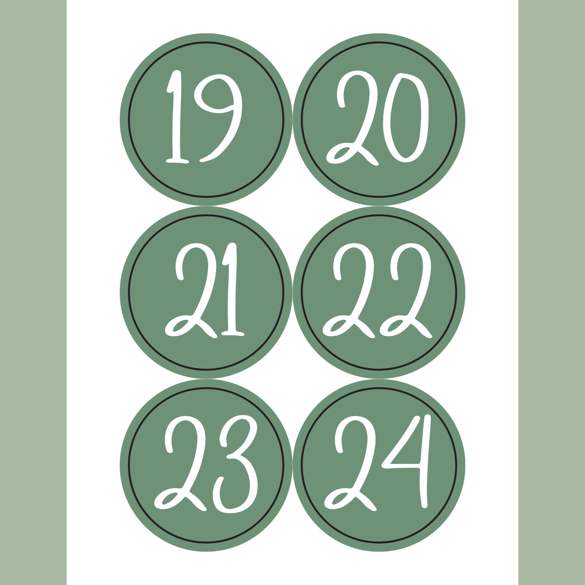 Editable Student Desk Numbers Printable - Etsy