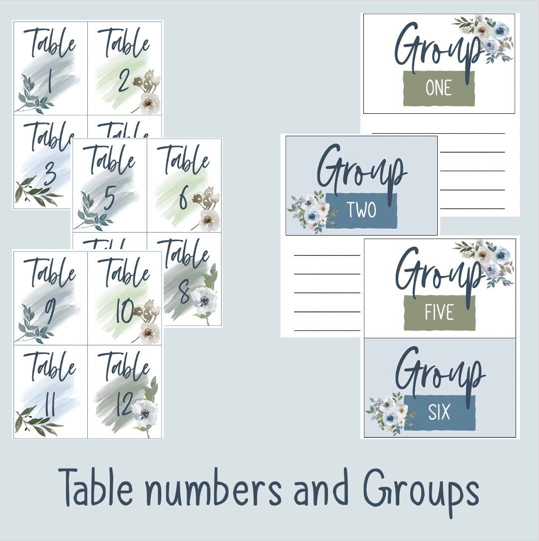 Floral Classroom Bundle - Etsy