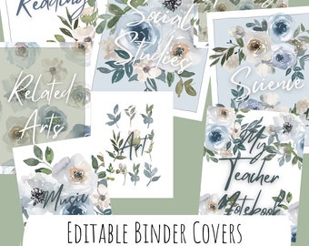 Editable Binder Covers and Spines retro Rainbow Classroom Decor ...