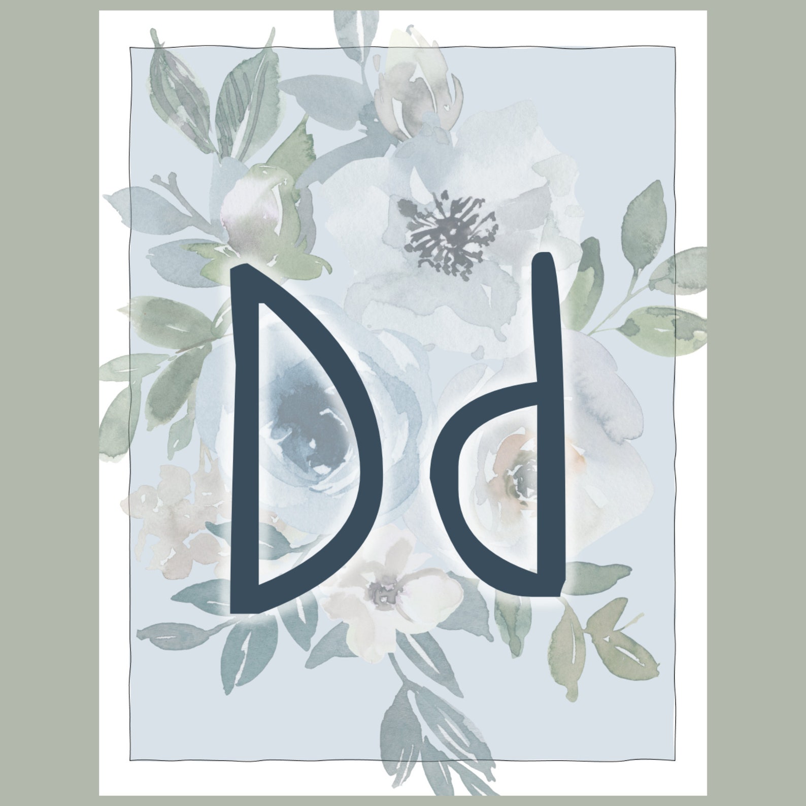 Classroom Alphabet Posters | Printable | Eucalyptus | Botanical ...