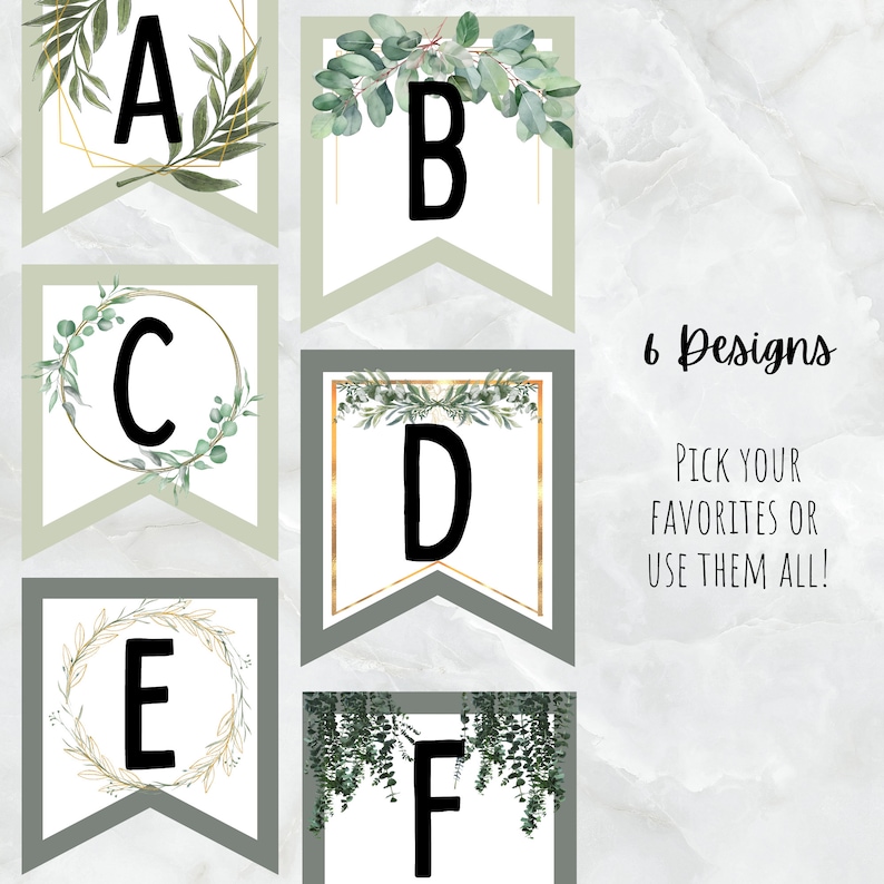 Eucalyptus Classroom Banner | Greenery Banner | Editable Banner ...