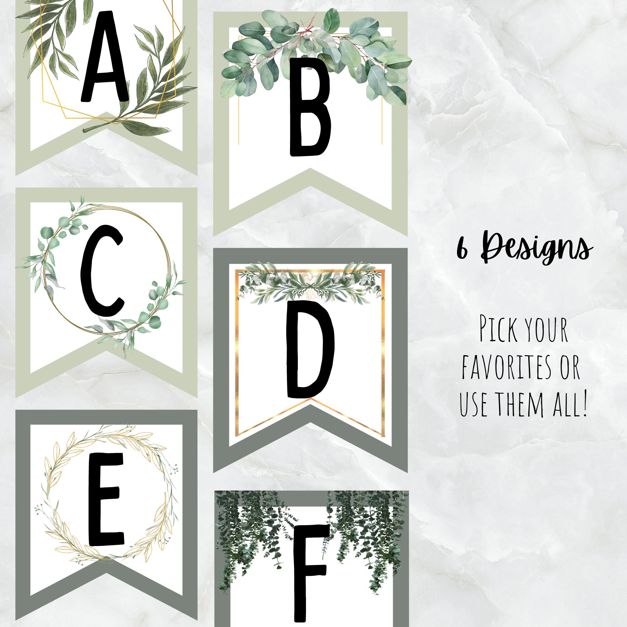 Eucalyptus Classroom Banner | Greenery Banner | Editable Banner ...