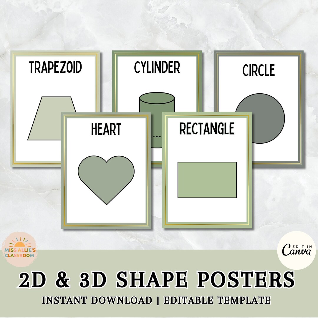 Greenery Math Posters | Classroom Decor - Etsy