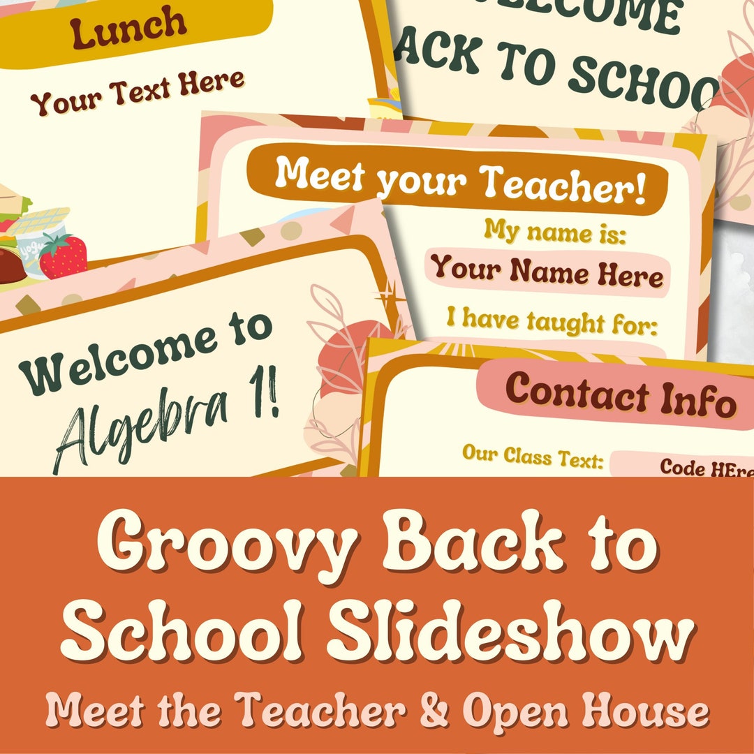 Back to School Slideshow | Meet the Teacher | Open House | Elementary ...