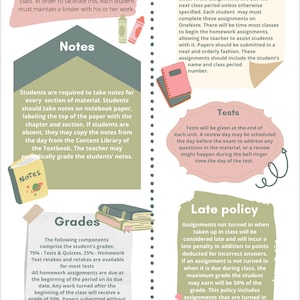 Editable Classroom Syllabus - Etsy