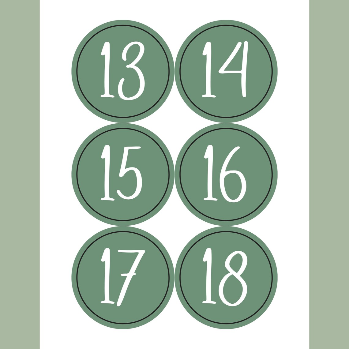 Editable Student Desk Numbers Printable - Etsy