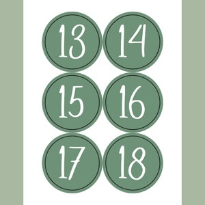 Editable Student Desk Numbers Printable - Etsy