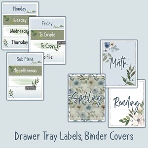 Floral Classroom Bundle - Etsy