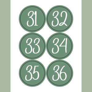 Editable Student Desk Numbers Printable - Etsy