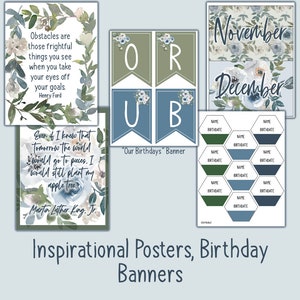 Floral Classroom Bundle - Etsy