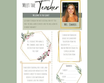 Editable Jungle Themed Meet the Teacher Template - Etsy