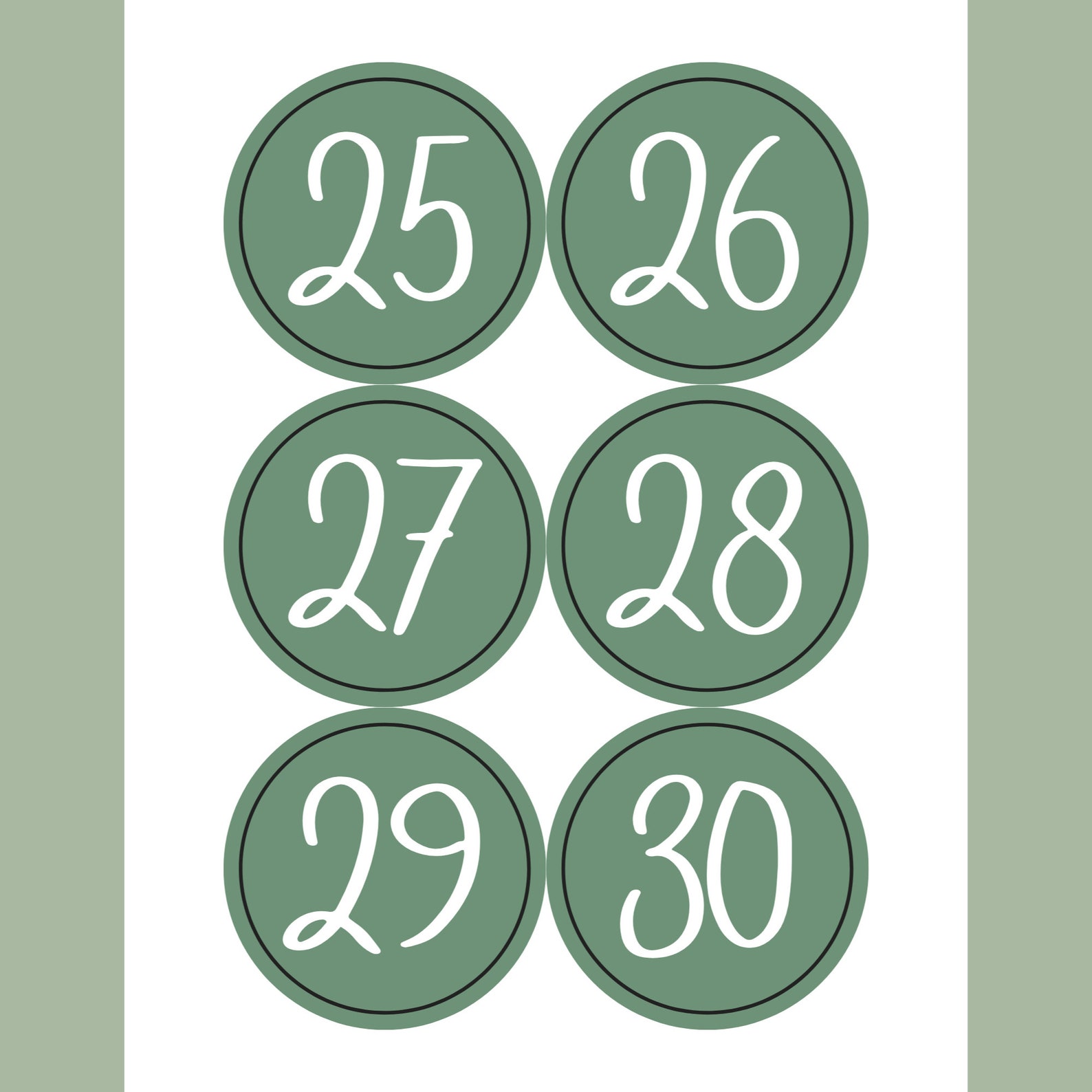 Editable Student Desk Numbers Printable - Etsy