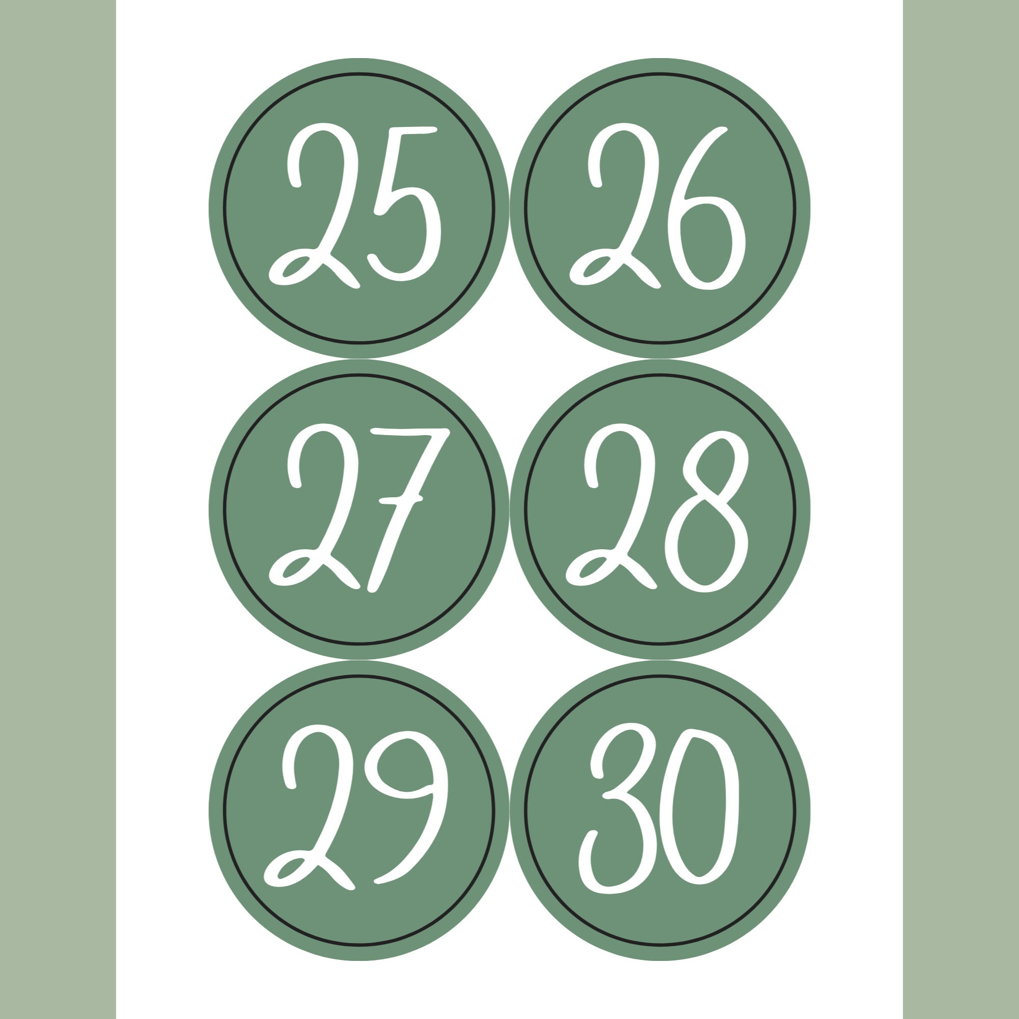 Editable Student Desk Numbers Printable - Etsy