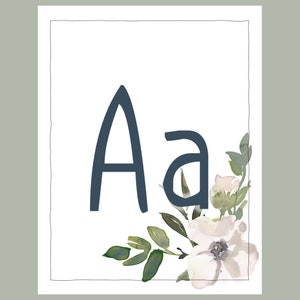 Classroom Alphabet Posters | Printable | Eucalyptus | Botanical ...