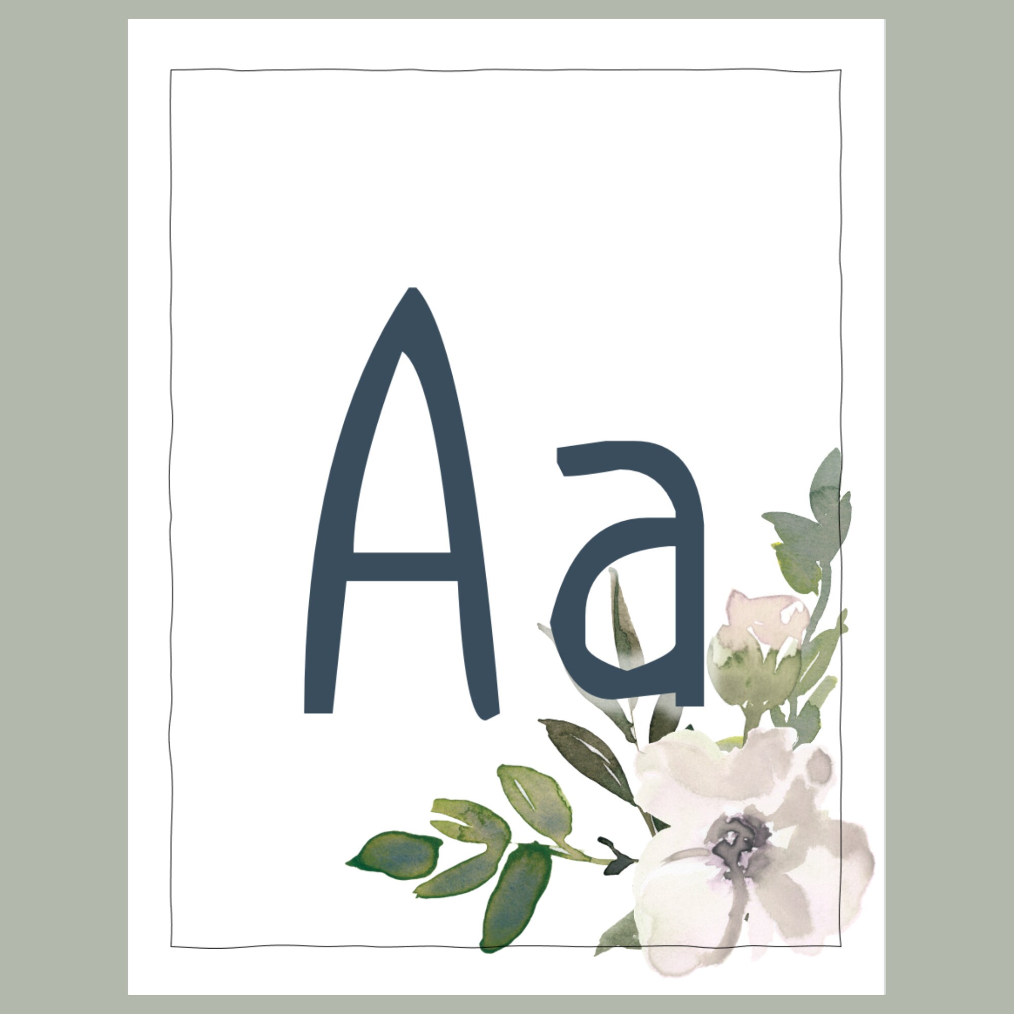 Classroom Alphabet Posters | Printable | Eucalyptus | Botanical ...