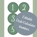 Editable Student Desk Numbers Printable - Etsy