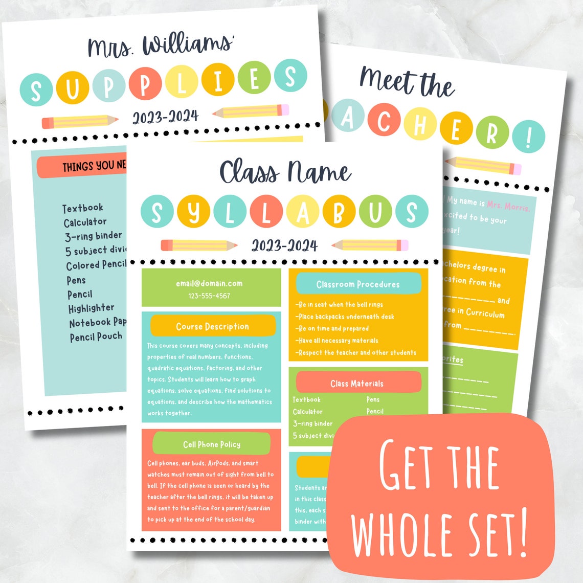 Editable School Supply List *digital Download* | Classroom | Elementary ...