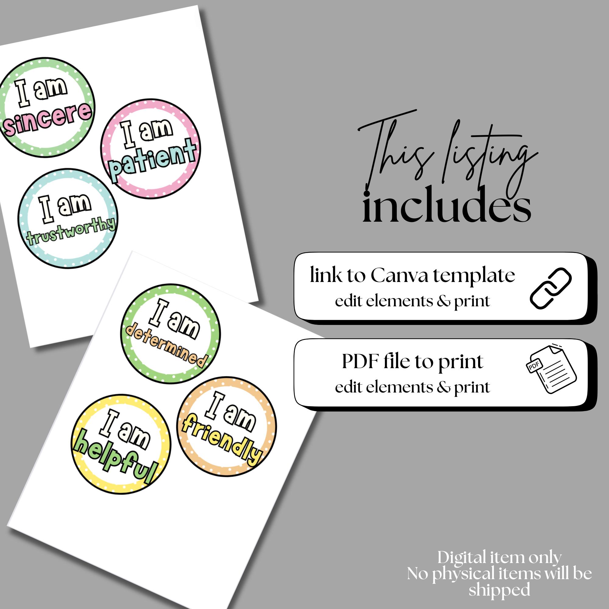 Classroom Affirmation Station | Editable Classroom Templates - Etsy