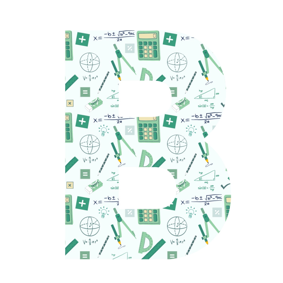 Math-themed Bulletin Board Letters - Etsy