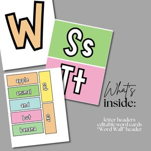 Classroom Word Wall Display | Word Wall | Editable Classroom Templates ...