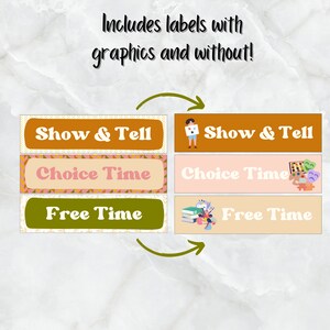 Classroom Schedule | Editable Retro Canva Template | Classroom ...