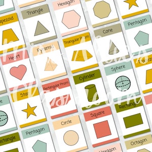 Boho 2D and 3D Shape Posters Boho Classroom Decor Boho Classroom ...