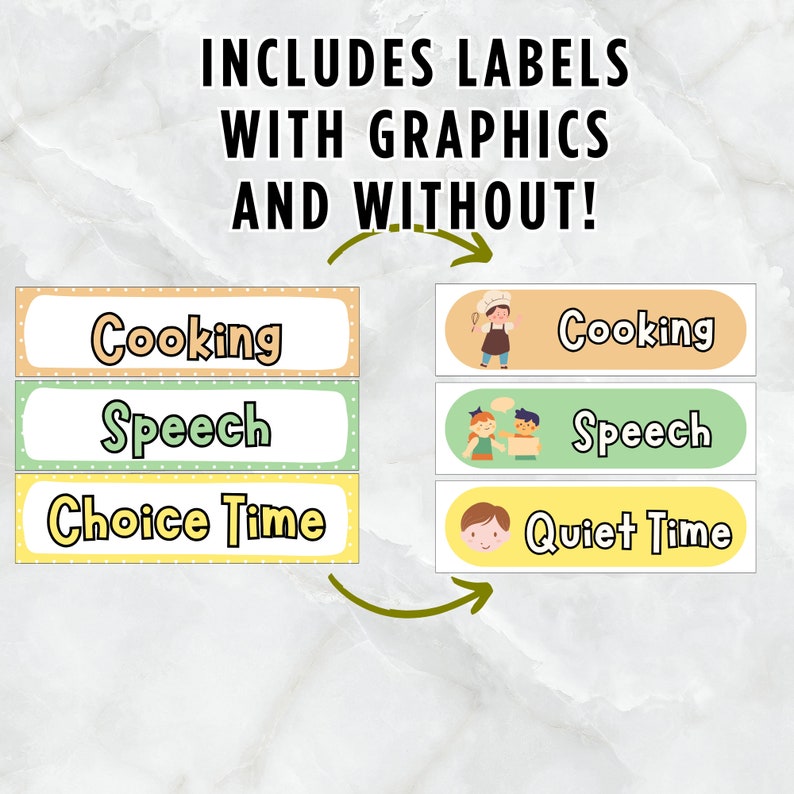 Classroom Schedule | Bright Editable Canva Template | Classroom ...