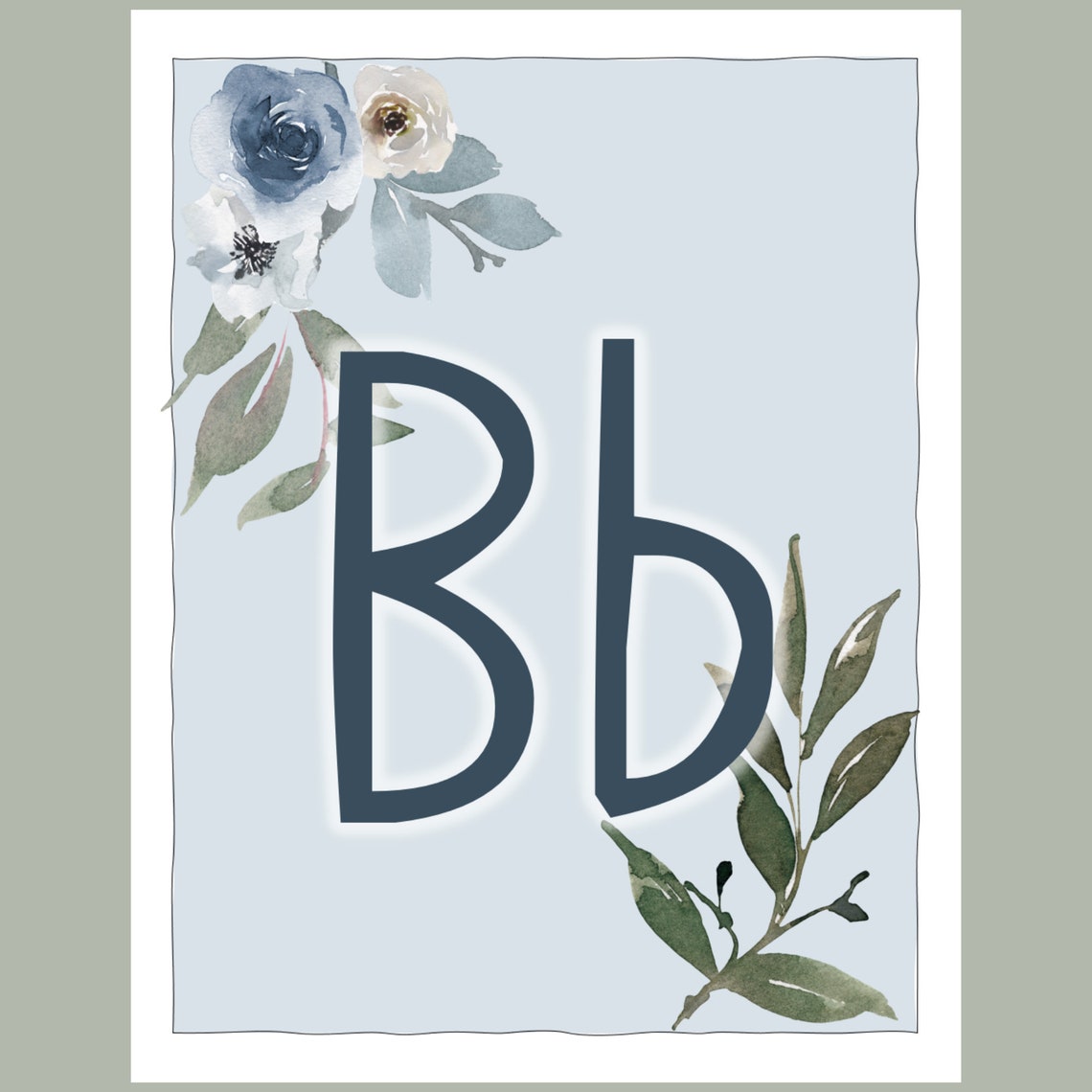 Classroom Alphabet Posters | Printable | Eucalyptus | Botanical ...