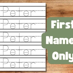 Editable Name Tracing Sheet | Handwriting Practice | Personalized Name ...
