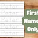Editable Name Tracing Sheet | Handwriting Practice | Personalized Name ...