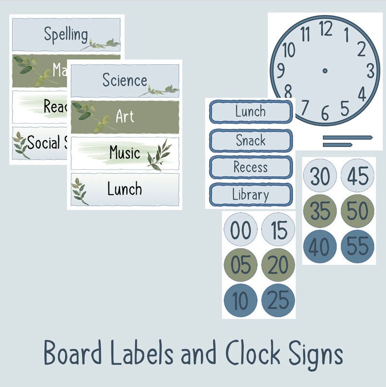 Floral Classroom Bundle - Etsy